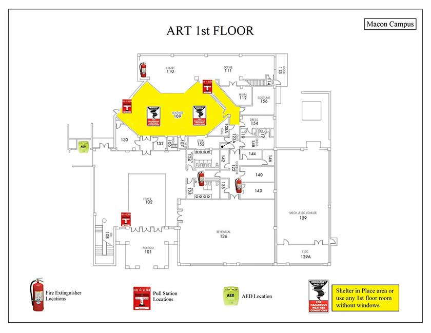 Safety Diagrams: Middle Georgia State University