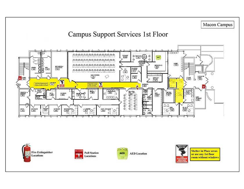 Safety Diagrams: Middle Georgia State University