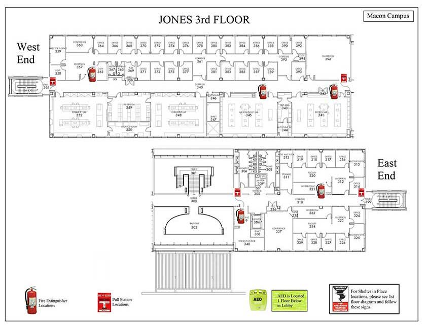 Safety Diagrams: Middle Georgia State University